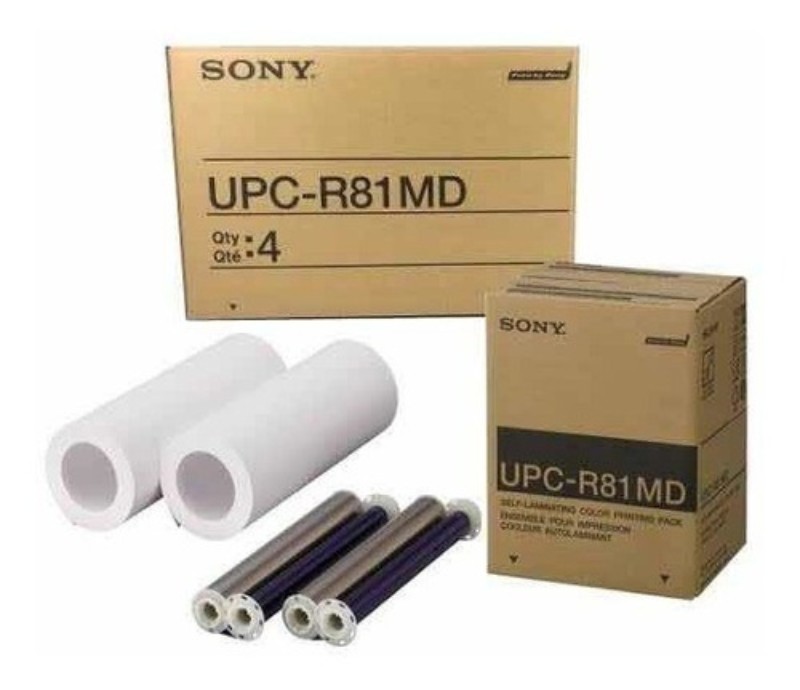 Papel Y Ribbon Para Impresora Medica A Color Sony Upc-r81md 216 Mm X 15 M