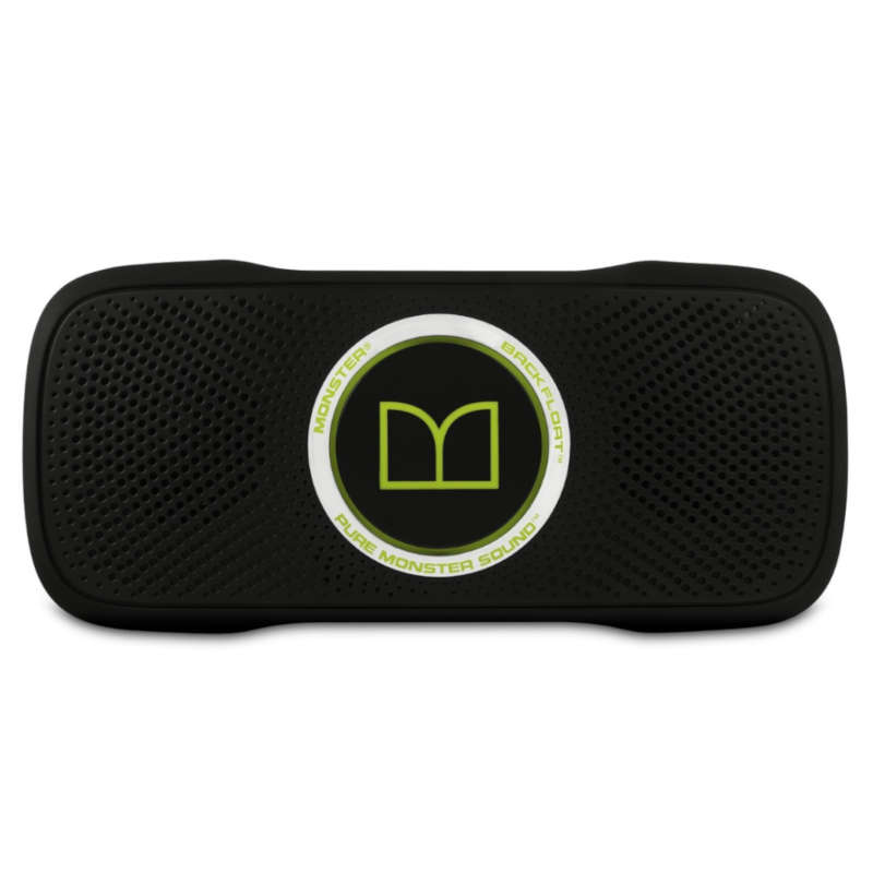 Bocina Monster Superstar Backfloat Impermeable Bluetooth Verde Neon