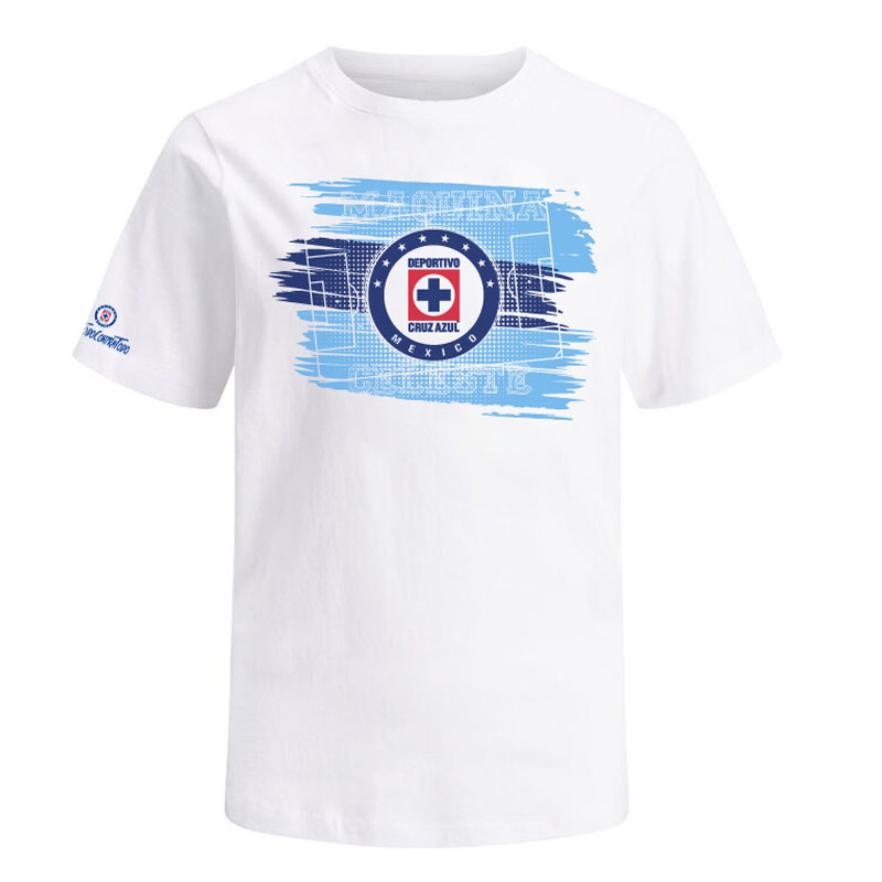 Playera Adulto CRUZ AZUL Cancha-Logo Producto Oficial