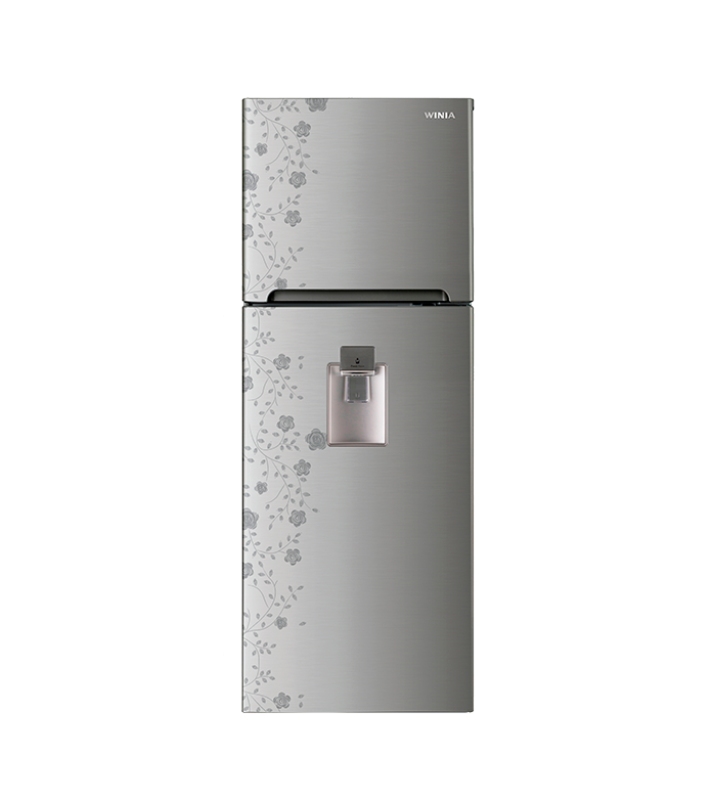REFRIGERADOR WINIA DFR40510GNDG SILVER CON GRABADO FLORAL 14 PIES ALB ...