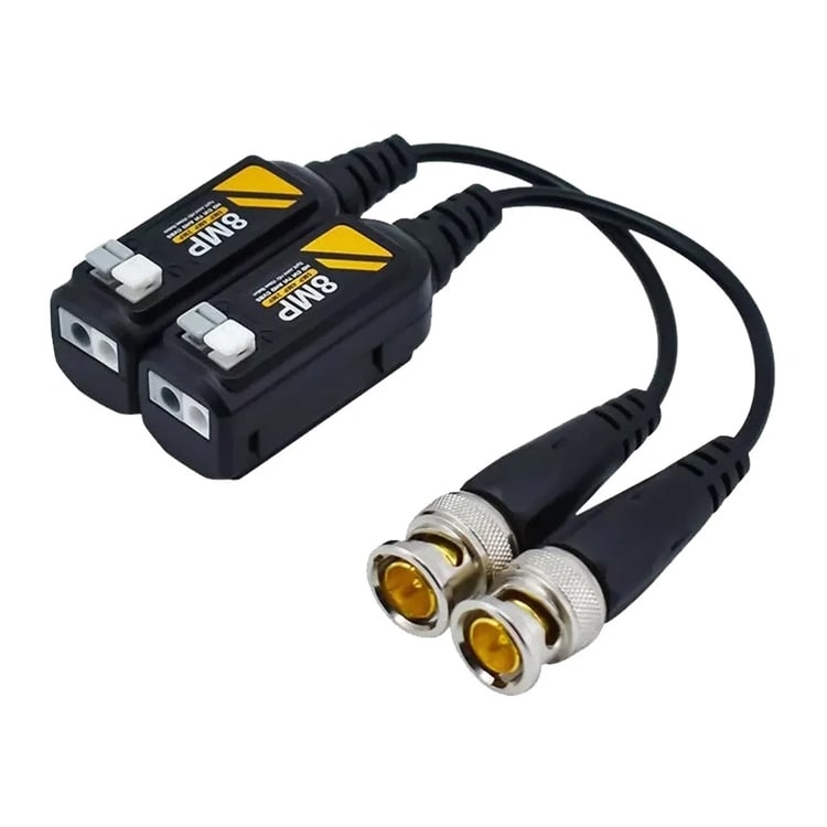 4 Pares Balum Pasivo Transceptor Balun 8mpx 4k Plugs Energia