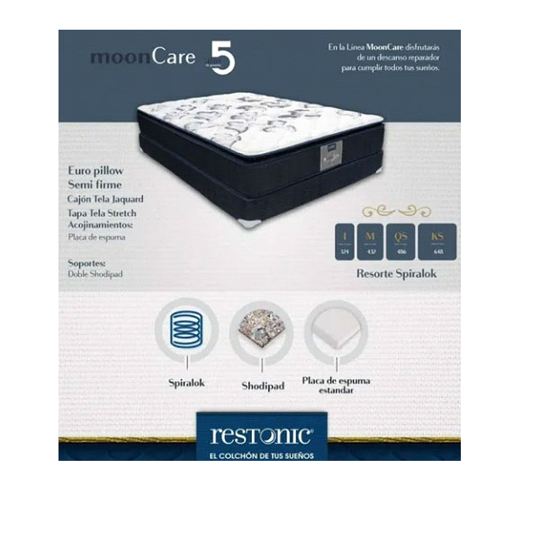 Colchon Matrimonial Restonic Magic De Resortes Exquisito!!!!