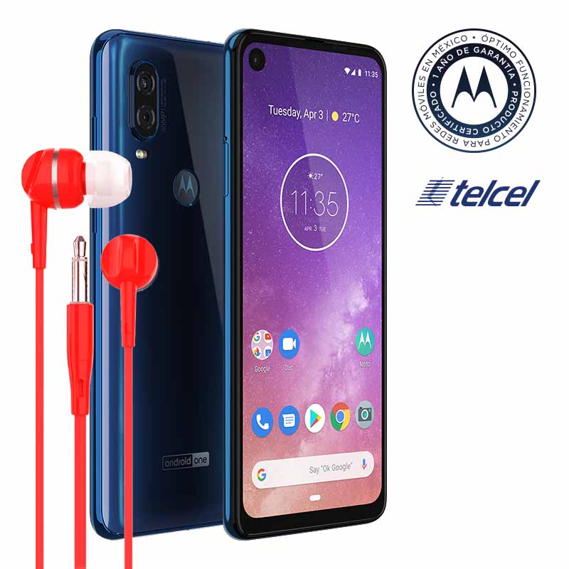 Celular MOTOROLA LTE XT1970-2 ONE VISION Color AZUL ULTRAMAR Telcel Y ...