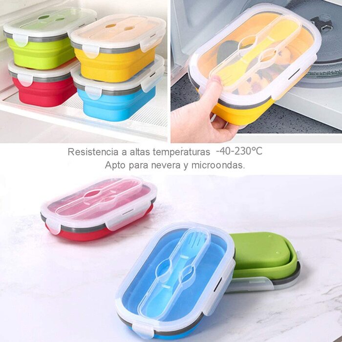 Topper Plegable para Alimentos Box Lunch Verde