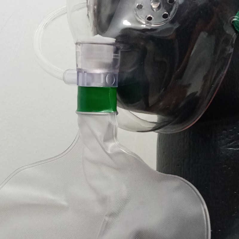 Mascarilla Bolsa Reservorio Adulto para Oxigeno Alta Concentracion