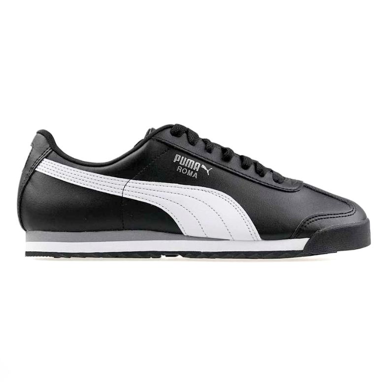 Tenis Puma Roma Basic Clásico Negro con Blanco Originales 353572 11 0