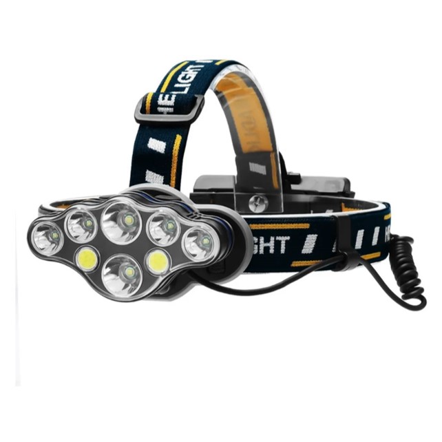 Lámpara D/cabeza Led Linterna Minera Recargable Usb 8 Modos