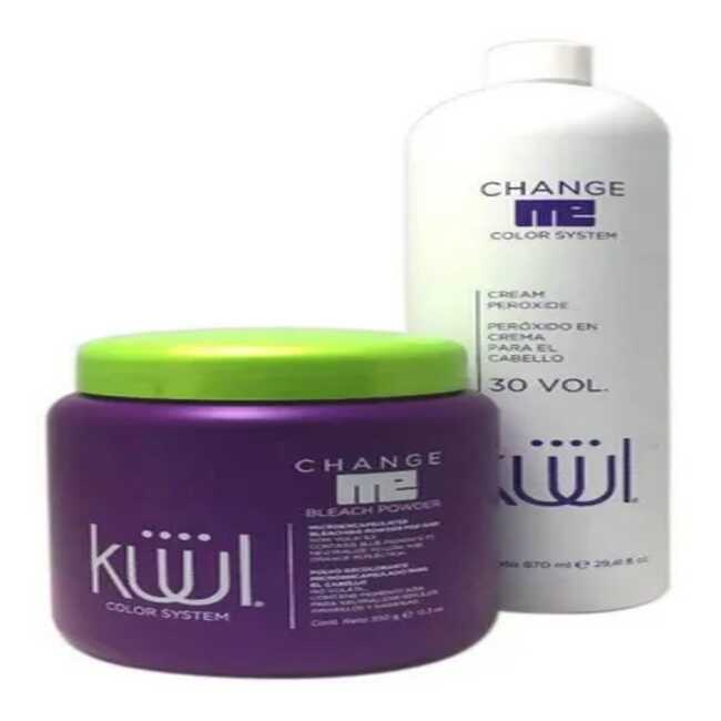 DECOLORANTE EN POLVO 350g + REVELADOR EN CREMA 30 VOL KUUL