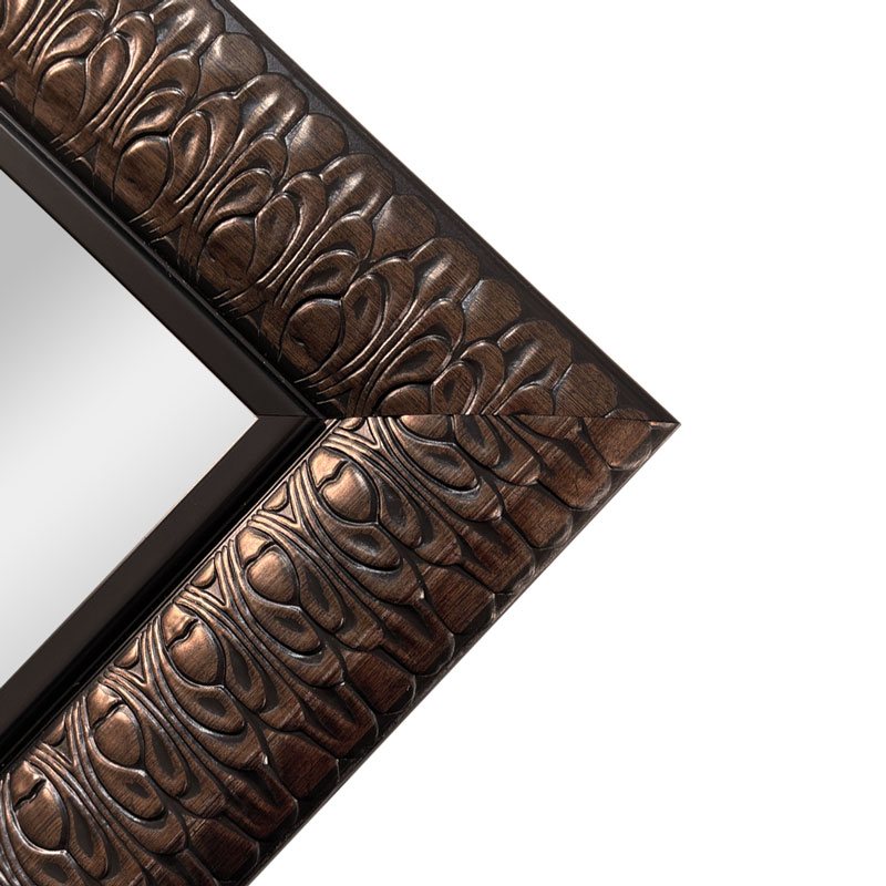 Hermoso Espejo Cuerpo Completo Color Bronce Antiguo