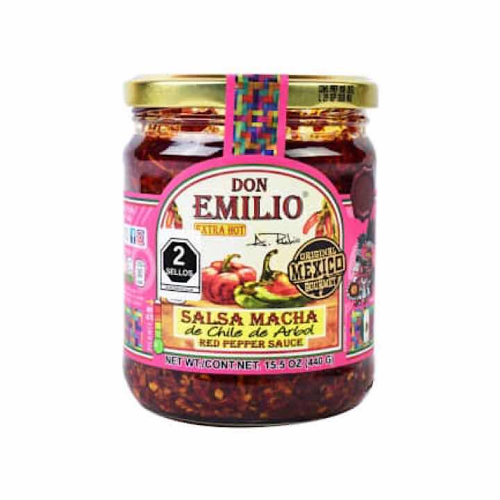 Salsa Macha de Chile de Árbol, Don Emilio 440g (15.5oz)