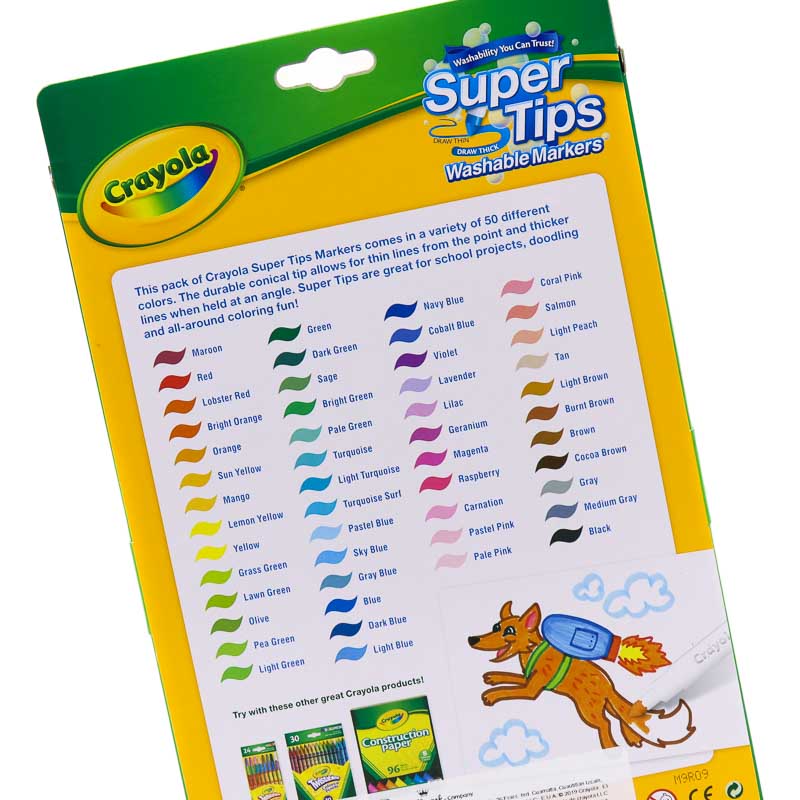 Plumones Crayola Supertips 50 Colores