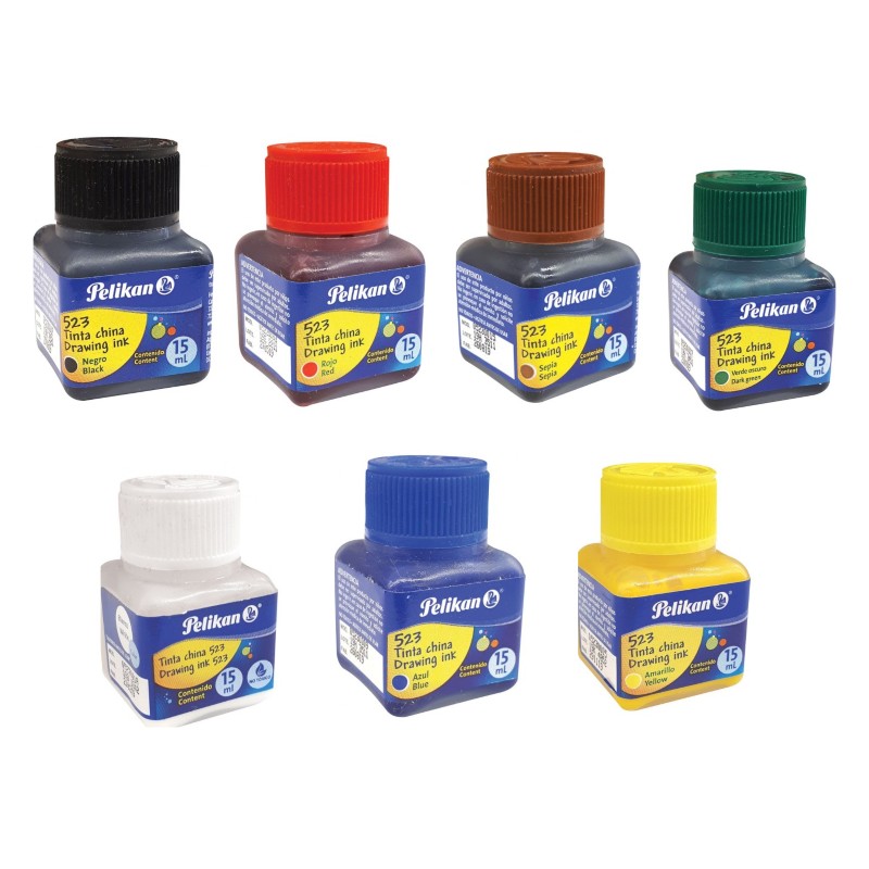 Tinta China Para Dibujo Y Caligrafía 10 Pzas Colores Surtidos