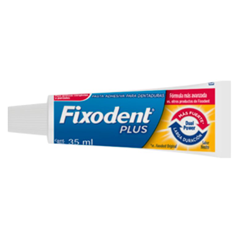 FIXODENT PLUS SABOR NEUTRO 35 ML PLUS.