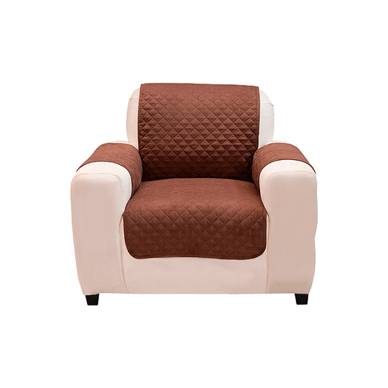 Protector para sillón Individual | Doble vista Marrón/Café Claro | Para Sillón Chico | Tela de ...