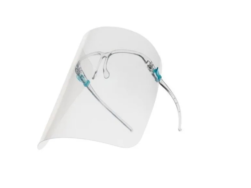 Careta/protector Facial de Plástico con Soporte Con De Lentes (armazón ...