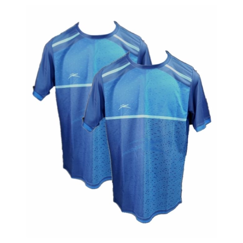 Paquete 2 Playeras Deportivas Atlética Azul Tonos Original T01FU15124