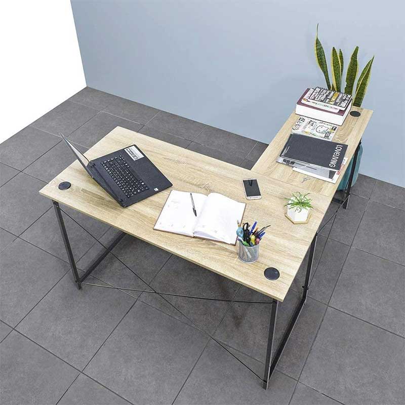 Escritorio Computadora Escritorio Oficina Moderno Madera Marrón