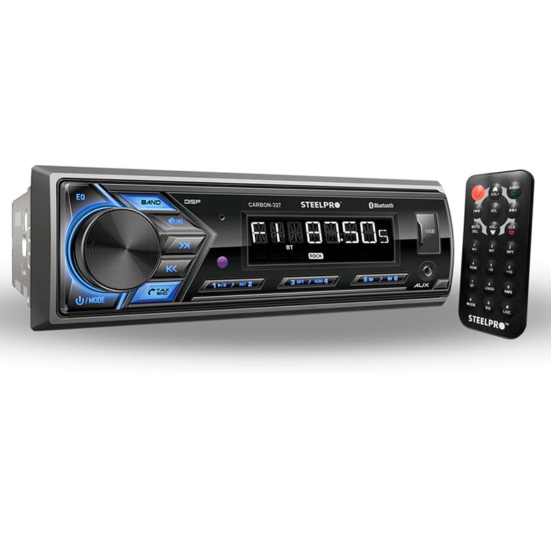 Autoestereo Caratula Desmontable, Bluetooth, USB, Aux - Steelpro
