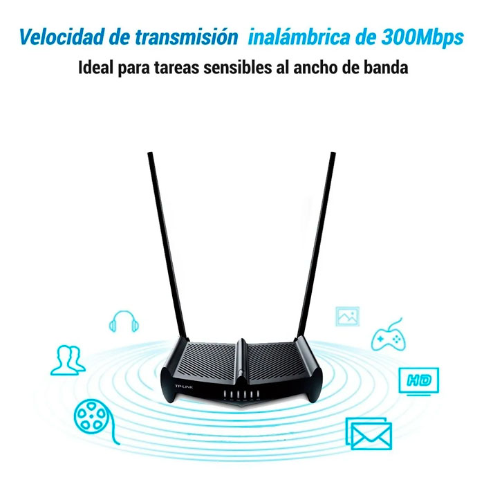 Router Tp-link Tl-wr841hp Rompemuros 300mbp Alta Potencia