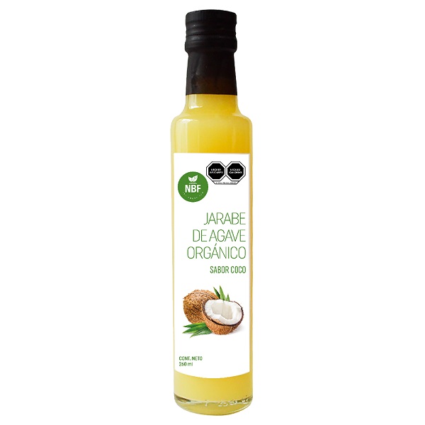 NBF JARABE DE AGAVE PREMIUM SABOR COCO 260 ml