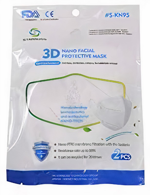 Cubrebocas KN95 respirator set incluye 4 cubreboca