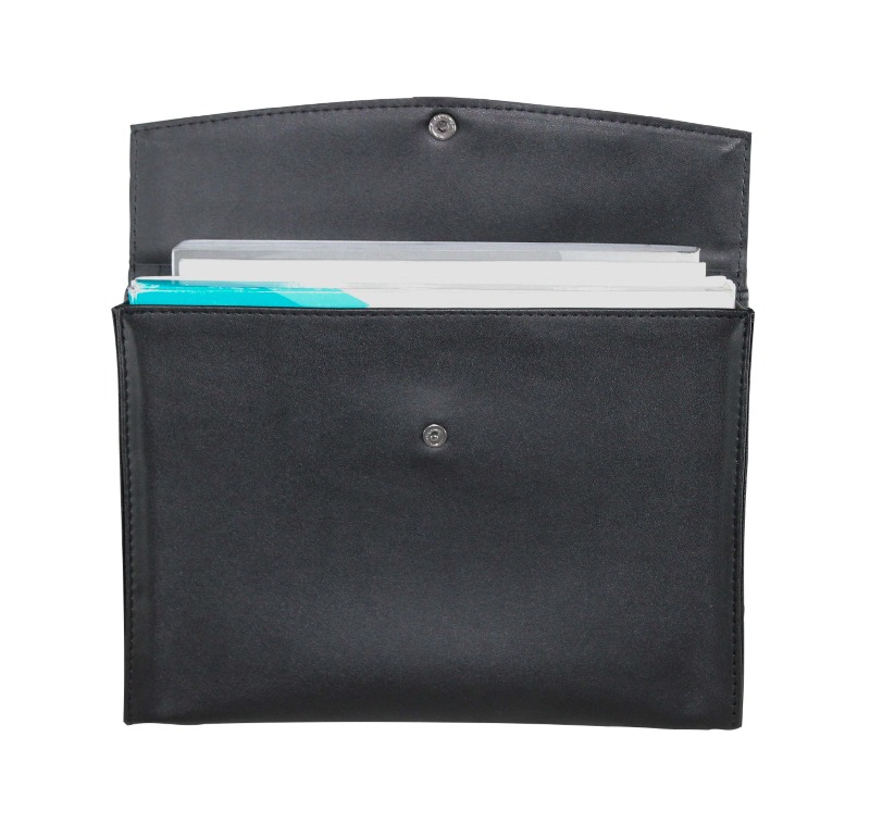 Estuche Porta documentos Vinil con Broche WOTEC