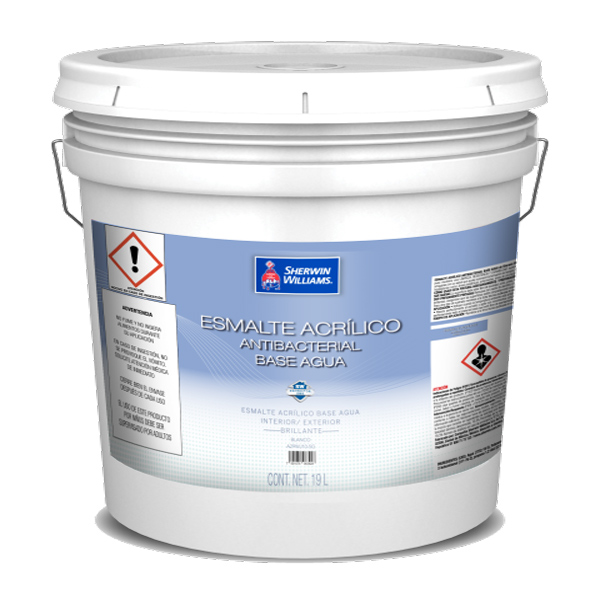 Cubeta de esmalte ANTIBACTERIAL BASE AGUA SHERWIN WILLIAMS