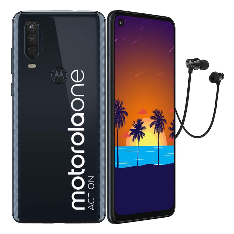 Celular Motorola One Action 128GB Azul
