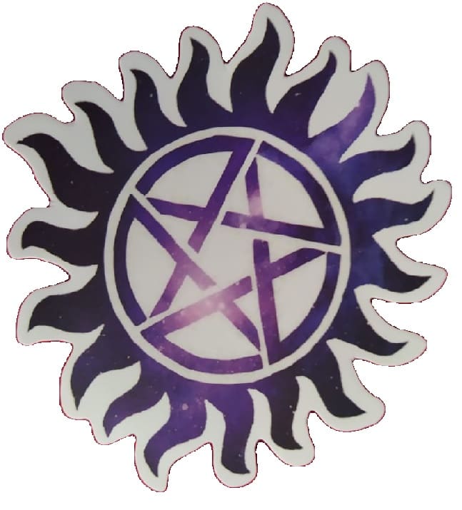 Stiker Sol Pentagrama Pegatina Portátil Resistente al Sol Impermeable ...