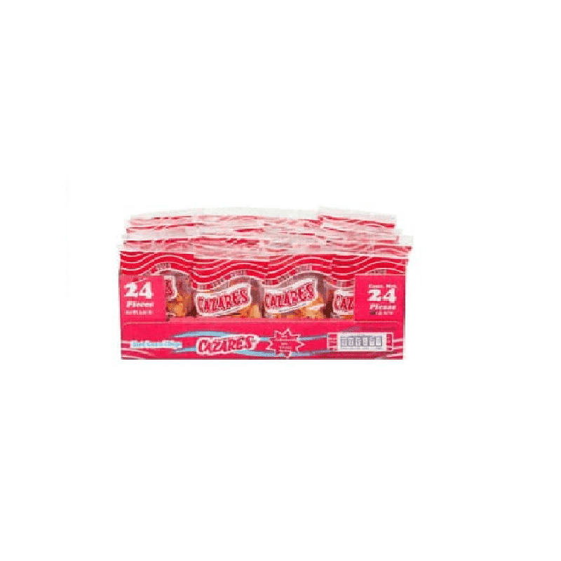 CAZARES CLASICOS 24 PIEZAS DE 26 GRAMOS CADA UNA.