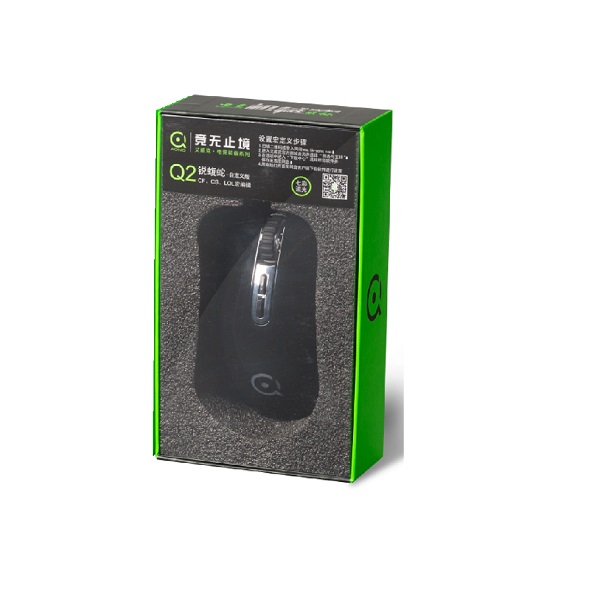 Mouse e-sport mecanico Q2 Óptico Usb Gamer Rgb con 7 botones re ...