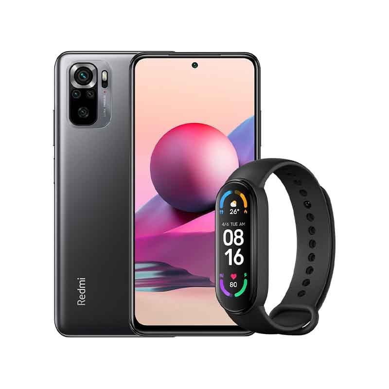 Combo Redmi Note 10S 128GB Onyx Gray + Mi Smart Band 6 Black
