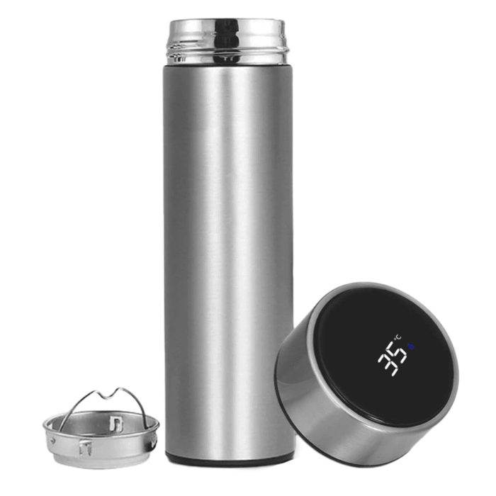 Termo Digital 500ml Inteligente De Acero Inoxidable