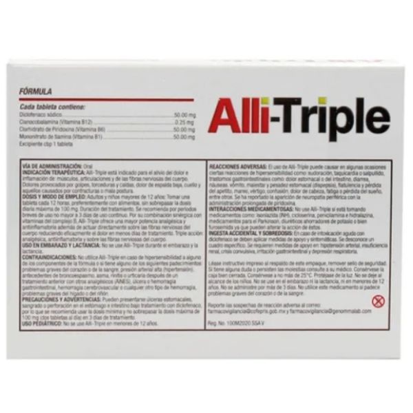 Alli Triple Con 6 Tabletas