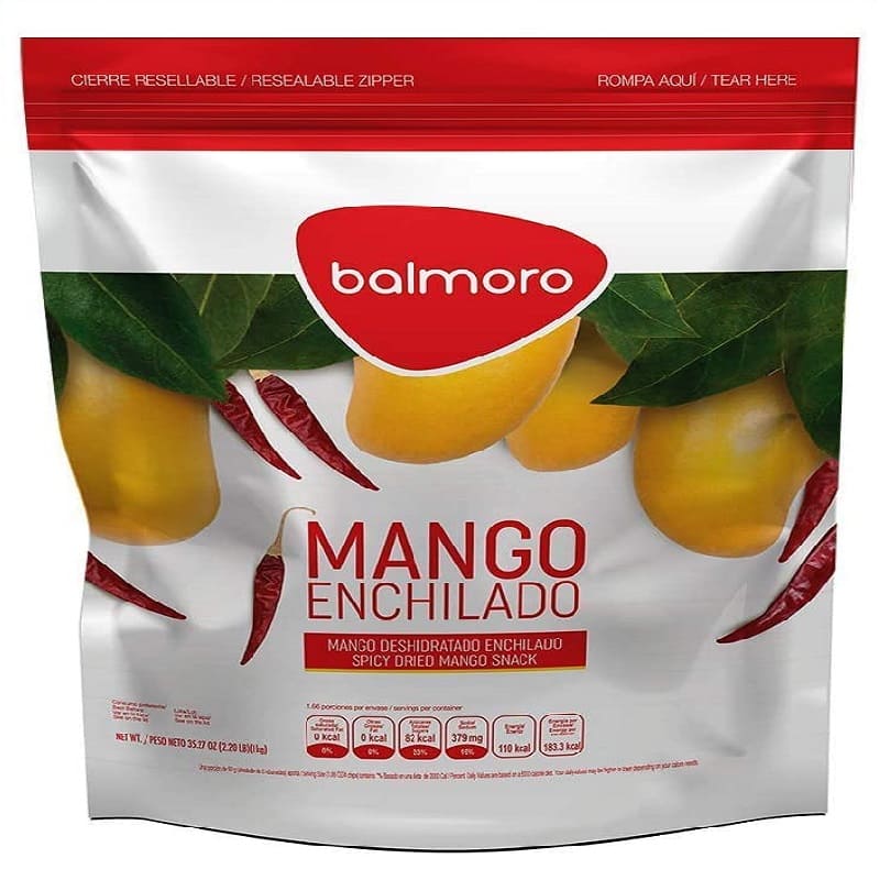 Balmoro Mango Deshidratado Enchilado Bolsa de 1 kg