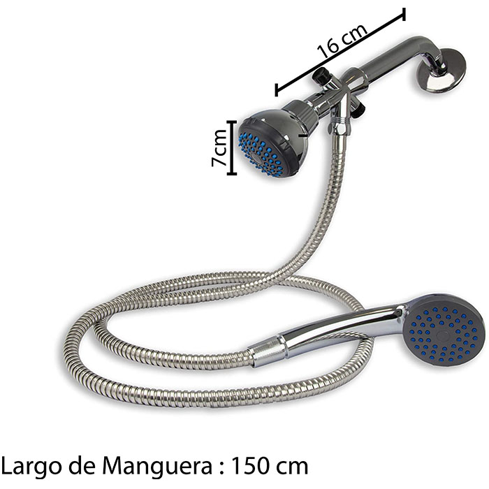 CNX Regadera Cromada Con regadera de mano incluída, fácil de instalar ...