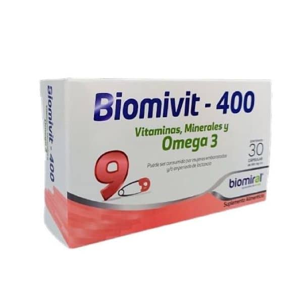 Biomivit 400 Vitaminas Minerales Biomiral 30 Cap