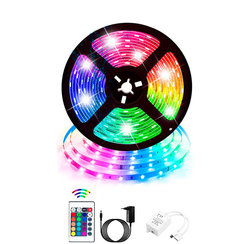 Tira De Luces Led Teck Teck De Colores Con Control Remoto. 3Mts
