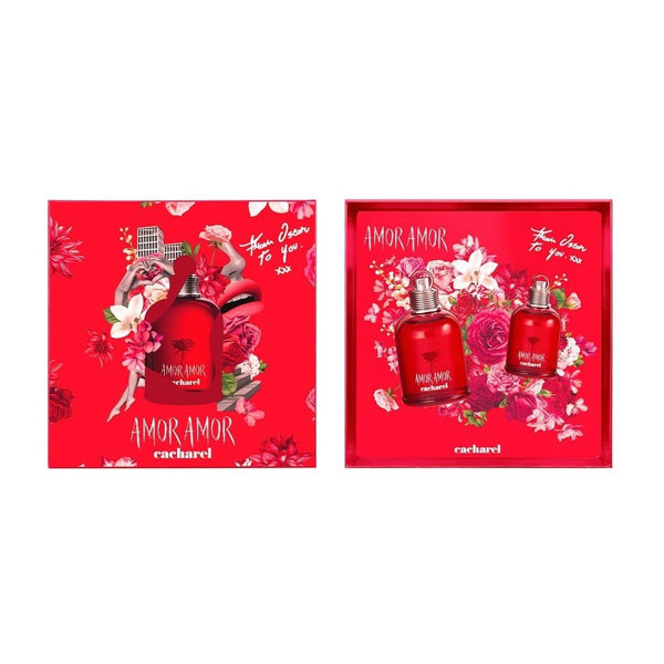 Cacharel Amor Amor Dam. Giftset ( 2pz Eau De Toilette 100ml & 30ml )