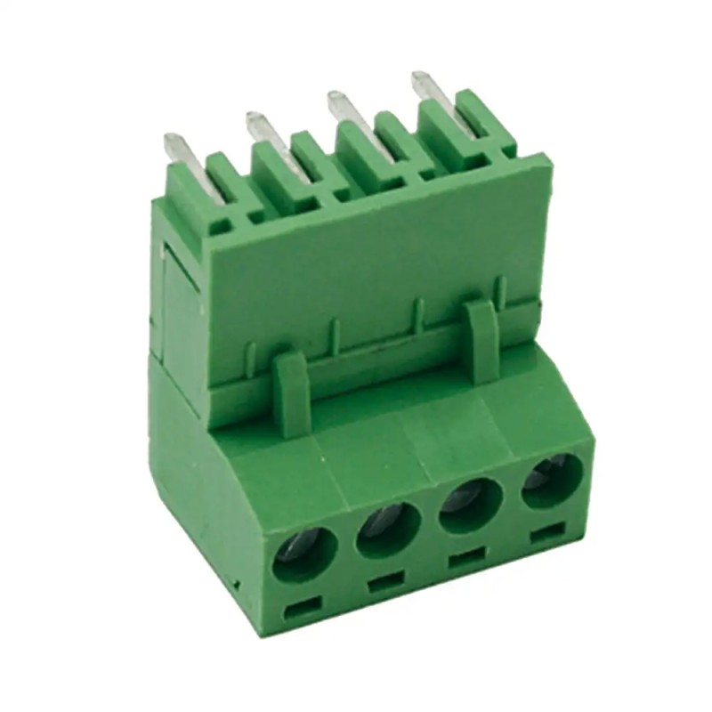 Bornera Culca Clema Desmontable Verde 4 Pines 10 pzas Radox