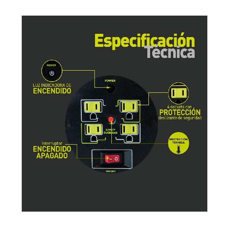 Masterplug Extensión Eléctrica 15M