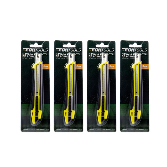 Cutter Navaja de 9 MM (Paquete de 4 piezas)