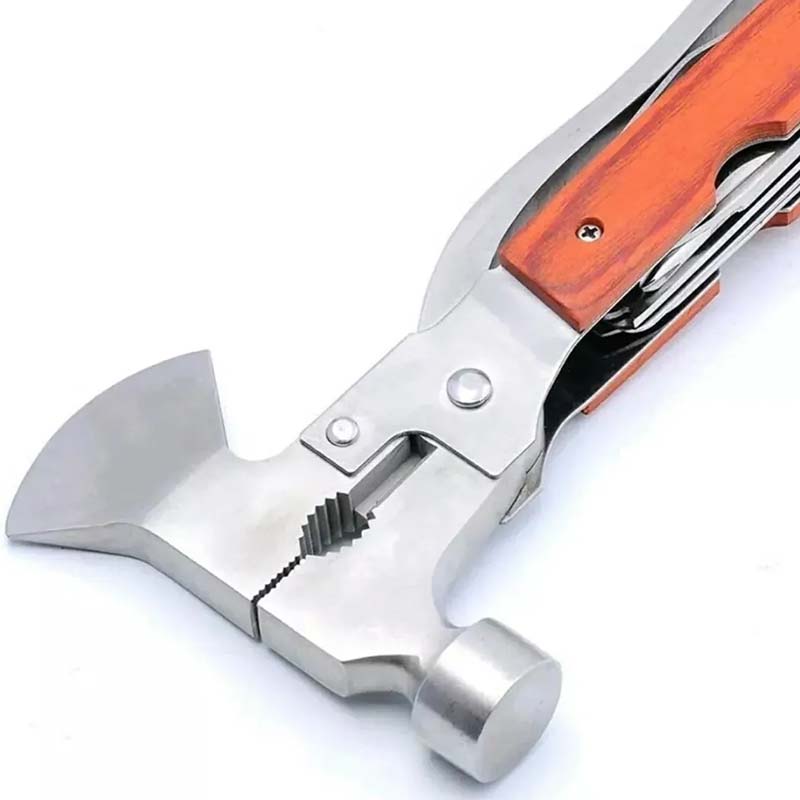 Mini Hacha Martillo Táctico Militar Multiherramienta Camping