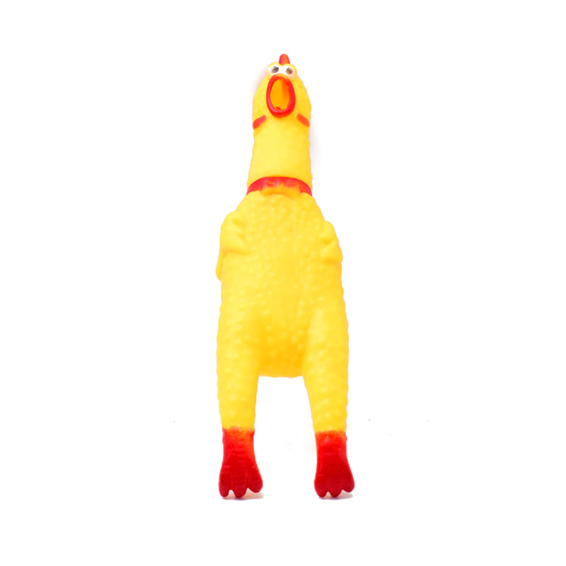 Pollo Chillon De Juguete De 16 Cm De Largo Con Sonido