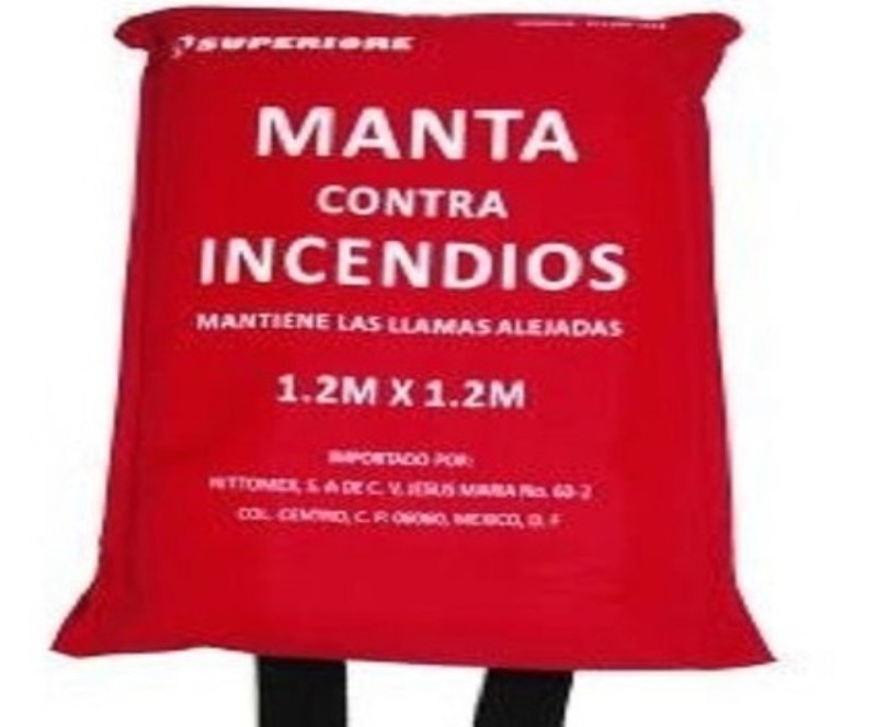 Manta Contra Incendio Ignífuga De Emergencia 1.2x1.2 M