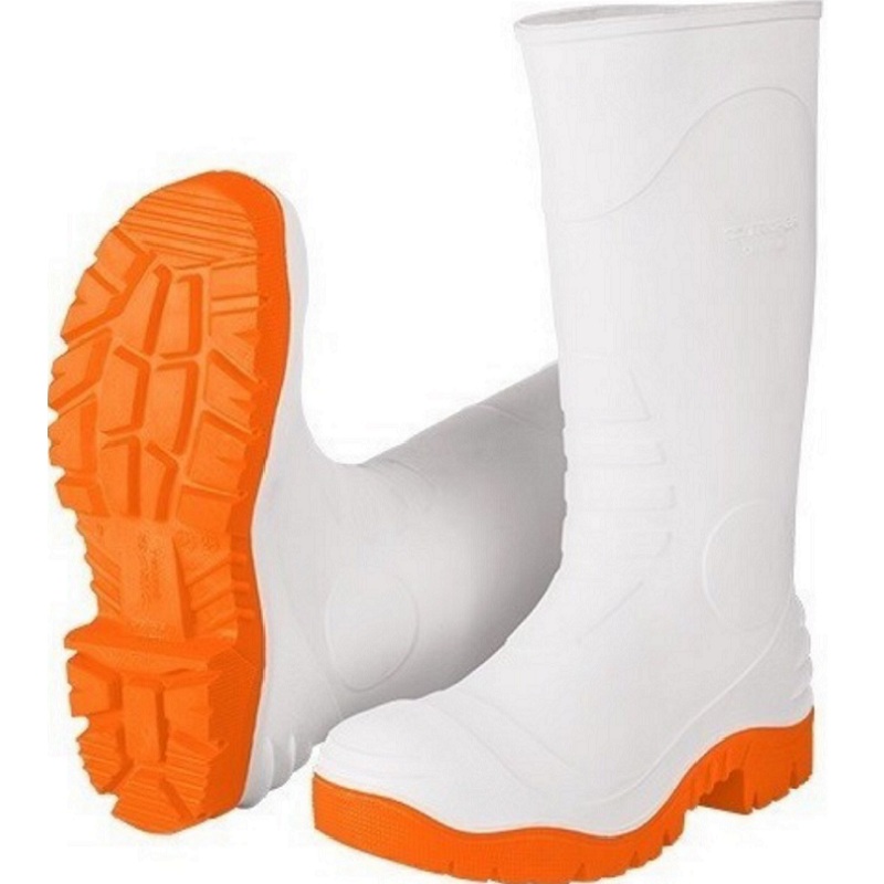 BOTAS IMPERMEABLES INDUSTRIALES DE PVC BLANCAS No.26 PARA AGUA LIMPIEZA ...