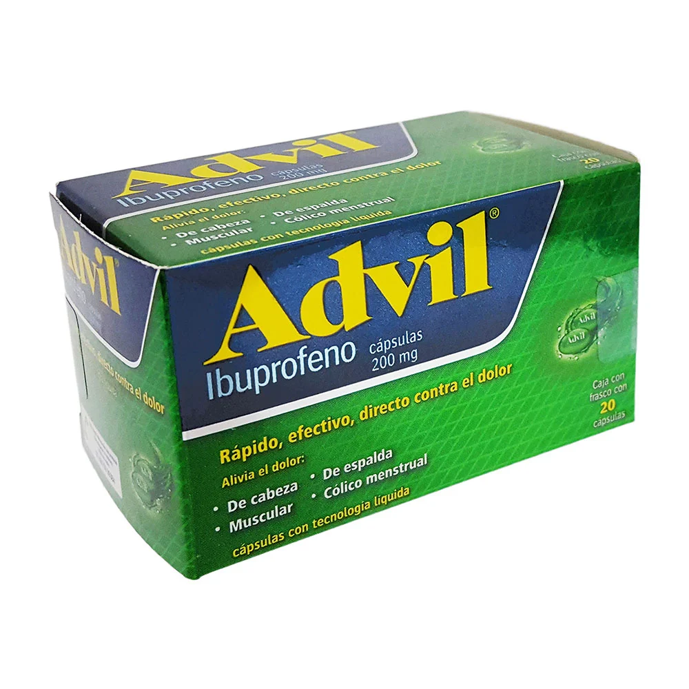 ADVIL FAST GEL 200 MG CAJA 20 CAPSULAS