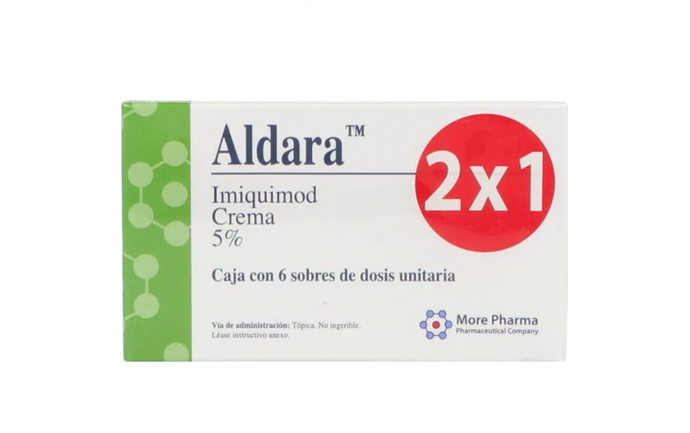 Aldara 2x1 250 Mg 6 Sobres Crema