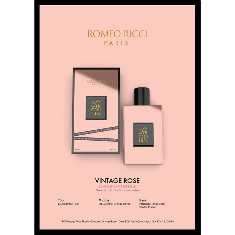 DUO ROMEO RICCI DAMA Black Orchid-Vintage Rose EDP 100ML