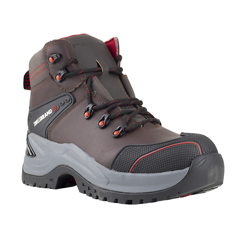 BOTAS PARA TRABAJO SWISSBRAND DUAL DENSITY 920 CAFÉ HOMBRE